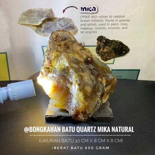 Jual Bongkahan Batu Quartz Mika Natural L74 atau Batu Crystal Quartz ...