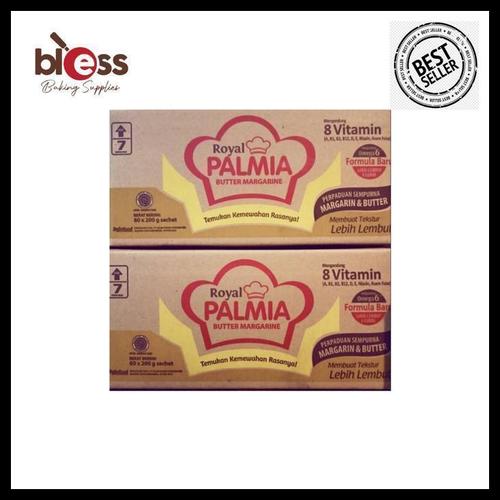 Jual royal palmia margarine butter 200gr kartonan (60 sachet) high ...