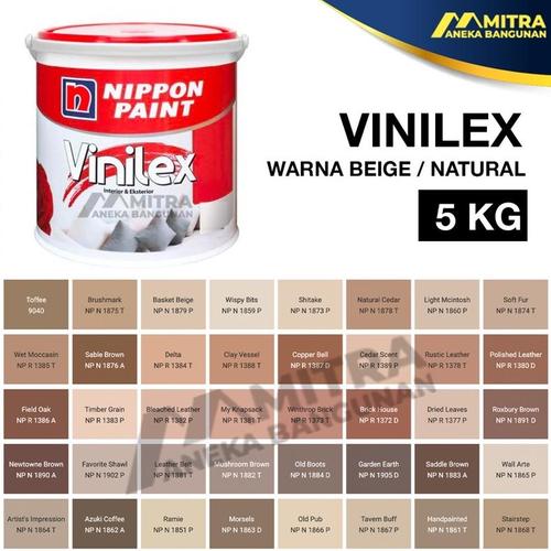 Jual CAT TEMBOK NIPPON PAINT VINILEX 5 KG / EKSTERIOR INTERIOR / WARNA ...
