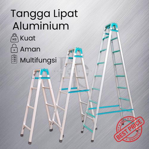 Jual Tangga Lipat Aluminium 1,5M / 1,75M / 2M / 2,5M / 3M Kuat ...