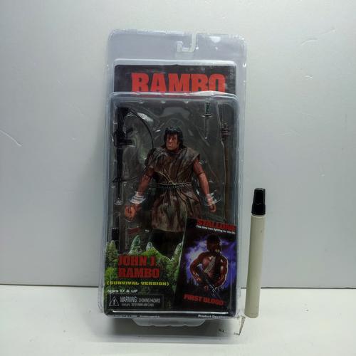 Jual mainan action figure Neca rambo survival version john j rambo ...