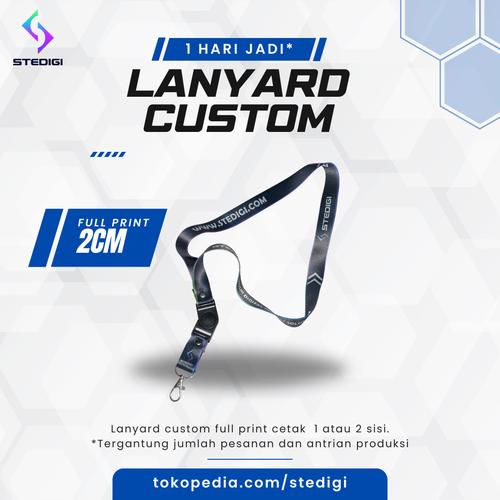 Jual Cetak Lanyard Custom / Lanyard KKN / Lanyard Perusahaan - 1 Sisi ...