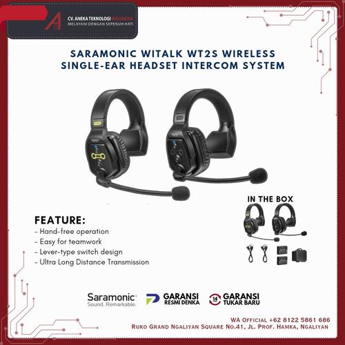 Jual SARAMONIC WITALK WT2S WIRELESS SINGLE-EAR HEADSET INTERCOM SYSTEM ...