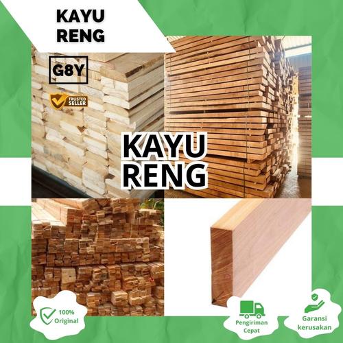 Jual Kayu Reng Lebar 5 cm Tebal 2 cm / Kayu Sengon Merah Panjang 1,5 ...