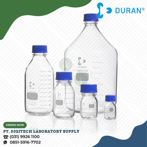 Jual Botol Laboratory Bottle Clear GL45 (Complete Set) 3500mL DURAN ...