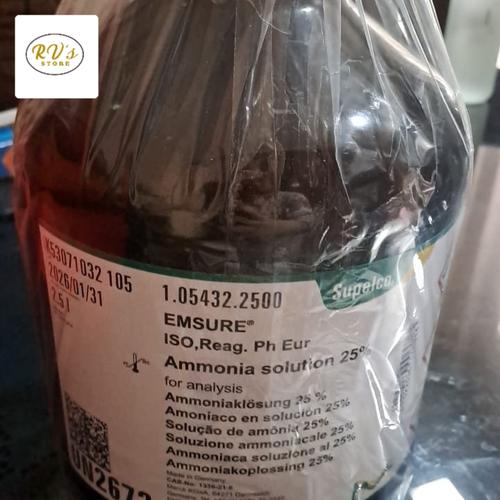 Jual Ammonia Solution 25% MERCK 2.5L KEMASAN ORIGINAL - PACKING KAYU ...