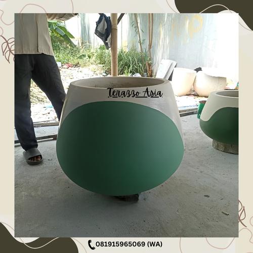 Jual Pot Taman Teraso Model Bulat Minimalis - Kota Depok - Terazzo Asia ...