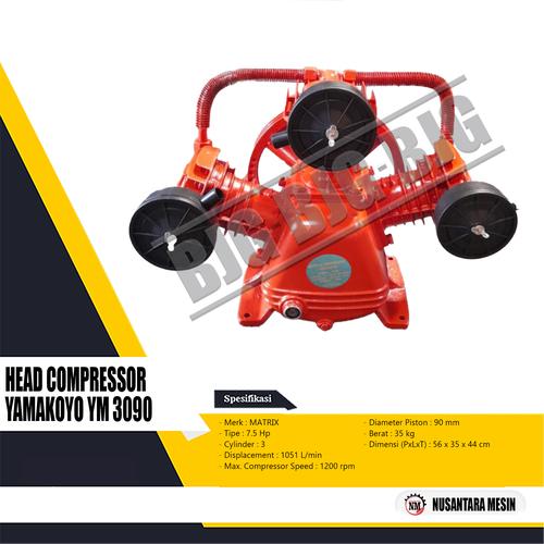Jual KEPALA KOMPRESOR / HEAD COMPRESSOR YAMAKOYO YM 3090 7.5 HP - Kota ...