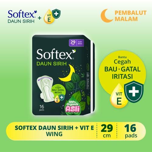 Promo Softex Daun Sirih + Vitamin E 29cm 16s - Pembalut Daun Sirih Malam - Kota Tangerang ...