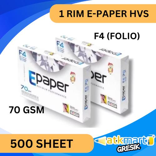 Promo EPAPER KERTAS HVS F4 FOLIO 70 GSM 1 RIM 500 LEMBAR KERTAS ...