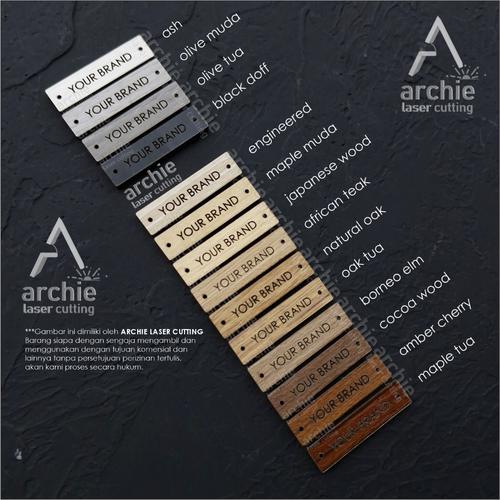 Jual Label Hijab Kayu / Label Produk / Label Brand / Bahan Kayu - ASH ...