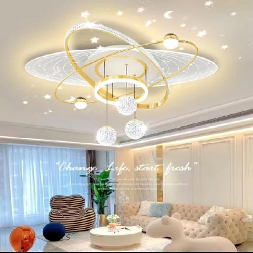 Promo Lampu gantung plafon modern minimalis Gold cantik Mewah Led 3 ...
