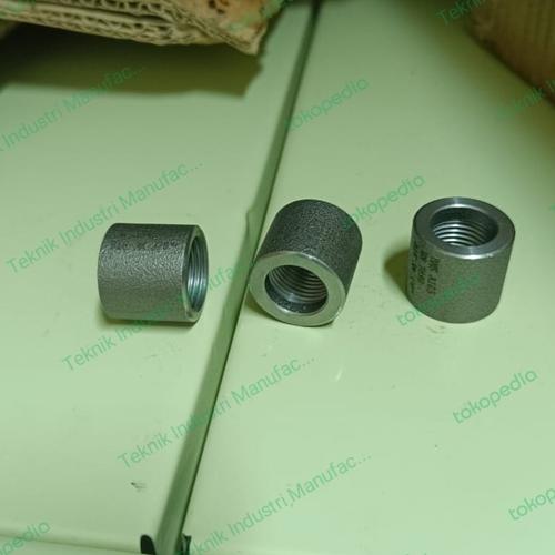 Jual Half Coupling 1/4" inch Besi Class 3000 Drat NPT Carbon Steel ...