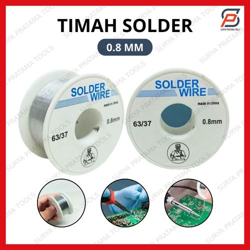 Jual TIMAH SOLDER 0.8mm TIMAH GULUNG SOLDER KAWAT TIMAH SOLDER TINOL TENOL ELEKTRONIK 0,8 mm ...