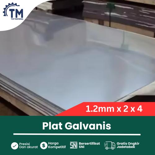 Jual Plat Galvanis 1.2mm x 4 x 8 Feet / 1200 x 2400 mm / 120 x 240 cm ...