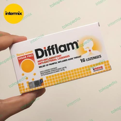 Jual READY STOCK Difflam Sugar Free 16 Lozenges Honey Lemon - Jakarta ...