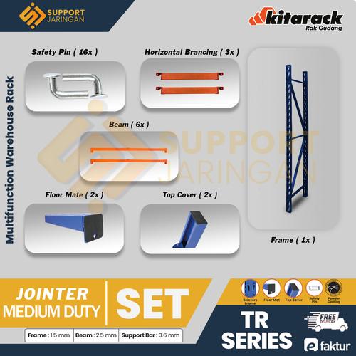 Jual Rak Ban Mobil KITARACK 6TR1520J Jointer Frame Hitam 600KG Per ...