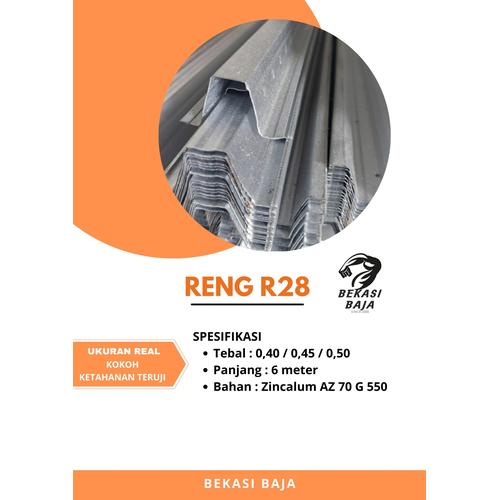 Jual Reng Baja Ringan R28 Atap 0.40, 0.45, 0.50 - 0,40 MM - Kota Bekasi ...