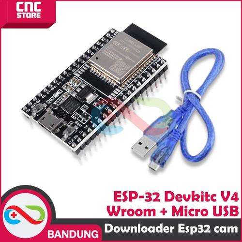 Jual ESP32 ESP-32 DEVKITC V4 WROOM-32D WIFI BLUETOOTH PLUS KABEL MICRO USB - Jakarta Pusat ...