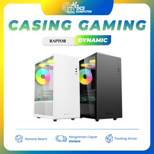 Jual Casing Pc Gaming Raptor Dynamic Free 3 Fan Rgb - Hitam, Wrap ...