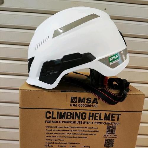 Jual Helm MSA V-Gard H1 Safety Helmet Trivent Fastrack Lokal SNI Putih ...