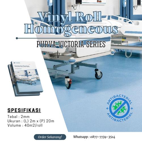 Jual Lantai Vinyl Roll Homogeneous PURVA VICTORIA Tebal 2mm Anti ...