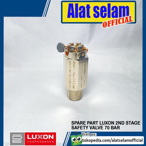 Jual Spare Part Luxon RSJRII 2nd Stage Safety Valve 70 Bar Compressor ...