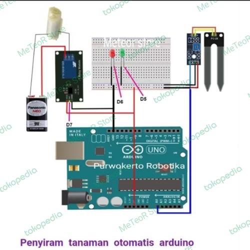 Jual penyiraman tanaman otomatis Arduinoo uno prototype smart Garden ...