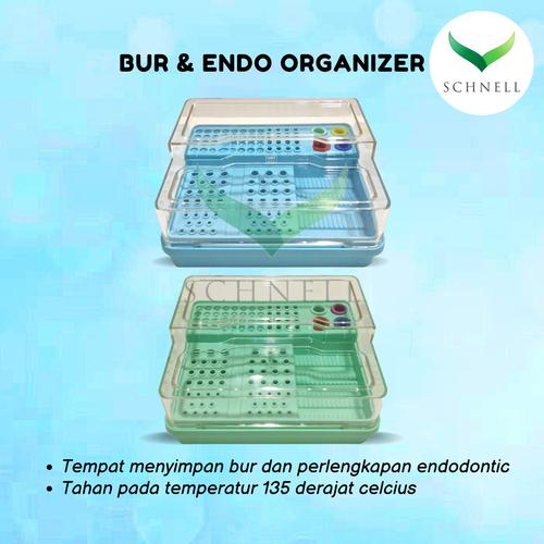 Jual Dental Bur Endo Files Organizer Box Autoclavable - Light Blue ...