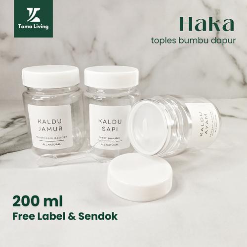 Jual Toples Bumbu Dapur 200 ML Free Label dan Sendok - Jar Bumbu Dapur ...