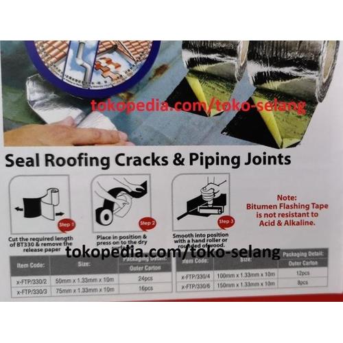 Jual New Isolasi Talang Bitumen 100mm ing Tape lakban genteng pipa 10cm ...
