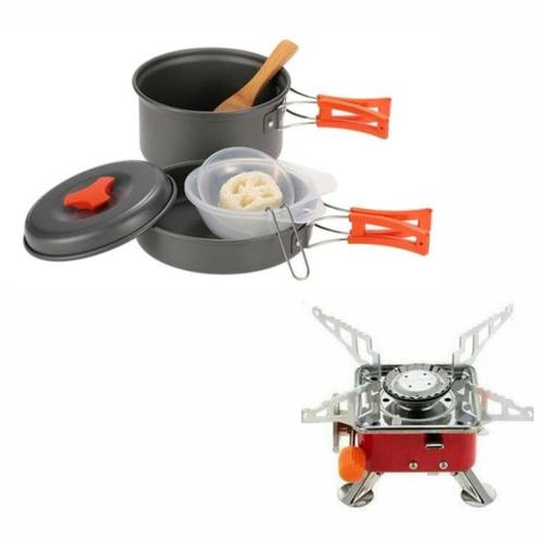 Jual Paket mendaki paket alat masak DS 200 + kompor portable kotak alat ...