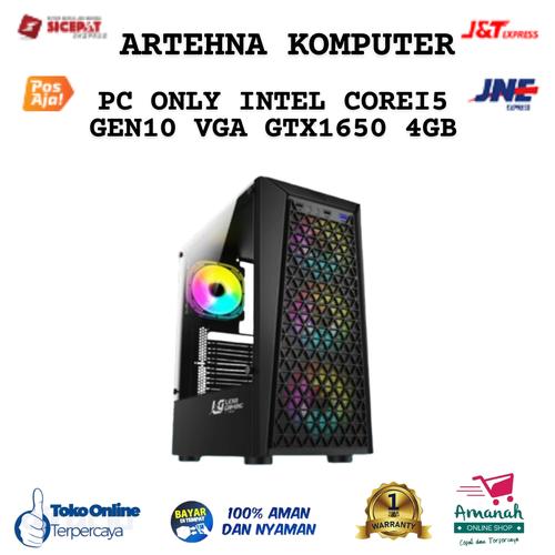Jual pc intel gaming core i5 10400f ddr4 16gb pc 3200 ssd 256gb hdd 1tb vga gtx 1650 4gb cpu ...