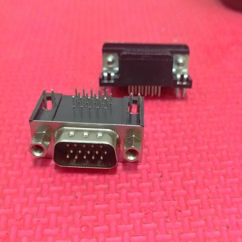 Jual conector vga 15pin male dan Fimale ready siku L tancep pcb solder ...