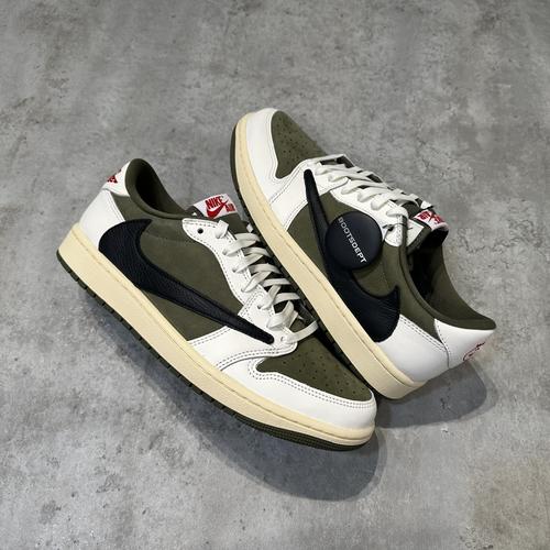 Jual Air Jordan 1 Low Travis Scott Reverse Olive (100% Authentic) - 42 ...
