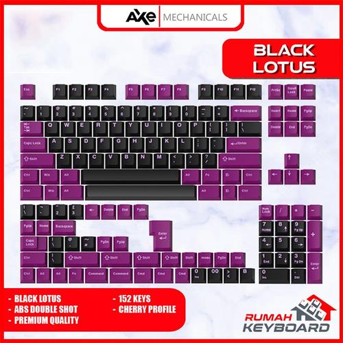 Promo KEYCAP - KEYCAPS - CHERRY - BLACK LOTUS - ABS - DOUBLE SHOT ...