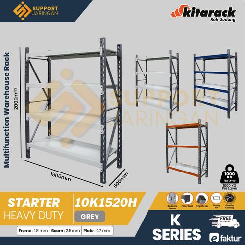 Jual KITARACK 10K1520 Starter Rak Gudang Frame Abu Abu 1500 x 600 x ...
