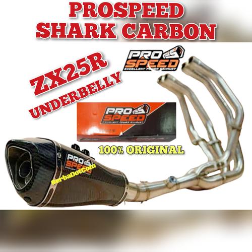 Jual KNALPOT PROSPEED PRO SPEED SHARK PREDATOR CARBON UNDERBELLY ZX25R ...