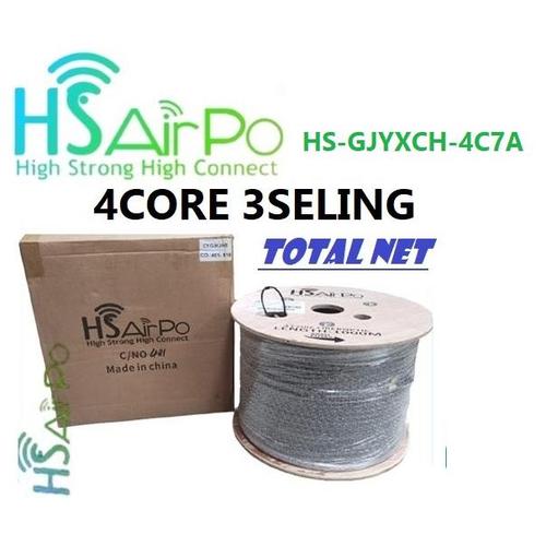 Jual Hsairpo Fiber Optic 4Core Fo Dropcore 4 Core 1Km Hs Gjyxch-4C6A1 ...