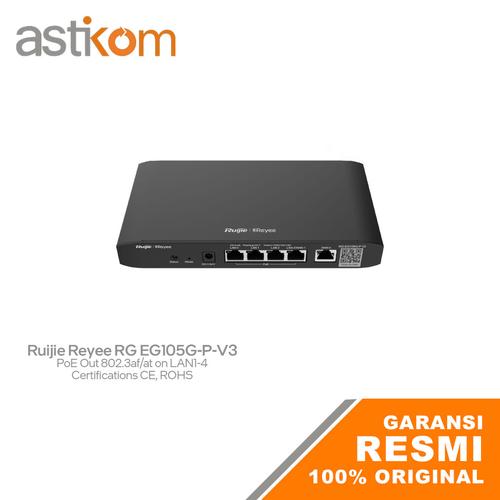 Jual Ruijie Reyee RG EG105G-P-V3 5-Port Gigabit Smart Cloud Managed ...