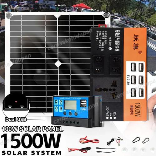Jual New 60W/100W Solar Panel Panel Surya Pembangkit Listrik Tenaga ...