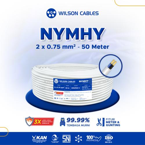 Jual NYMHY 2x0.75 mm2 50 Meter - Kabel Tembaga Serabut Wilson Cables ...