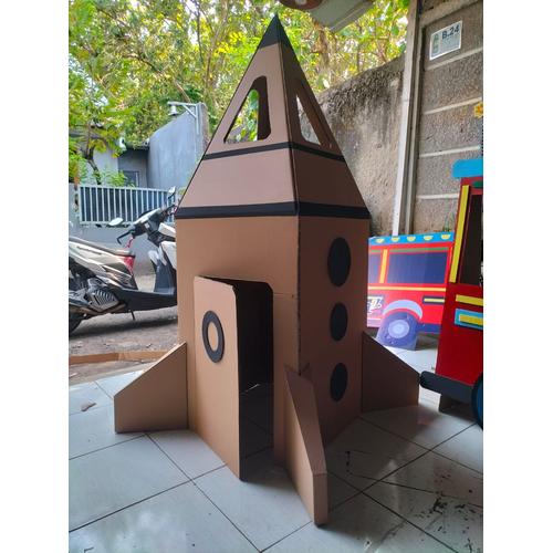 Jual Roket kardus ukuran 1,7 meter / prakarya sekolah / properti pentas ...
