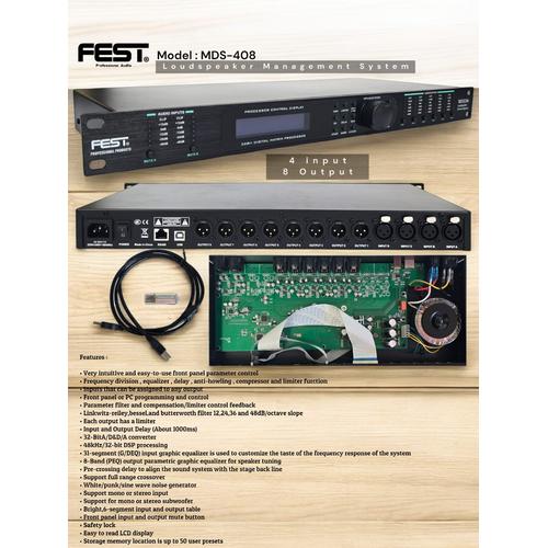 Jual DLMS / Speaker Management FEST MDS408 ORIGINAL / DLMS FEST MDS 408 ...