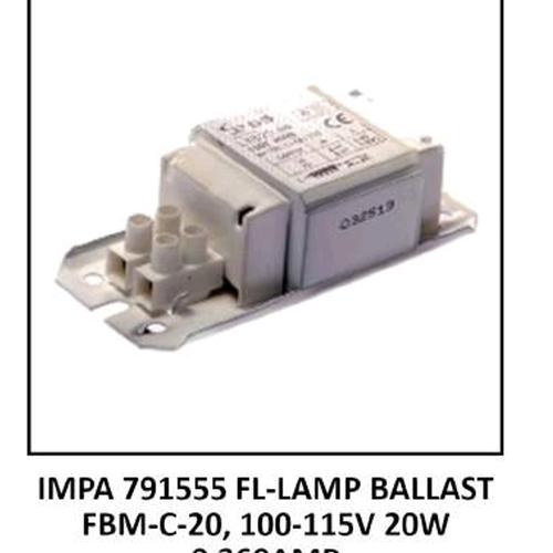 Jual impa 791555 Ballast FBM C 20 115v 20w FL lamp trafo ballast TL 20w ...