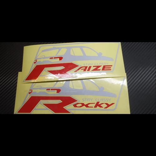 Jual Sticker cutting toyota Raize & Rocky sticker kaca memantulkan ...