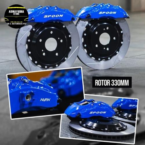 Jual Big Brake Kit BBK Spoon 6pot Honda Civic FD FB HRV Odyssey Stream ...