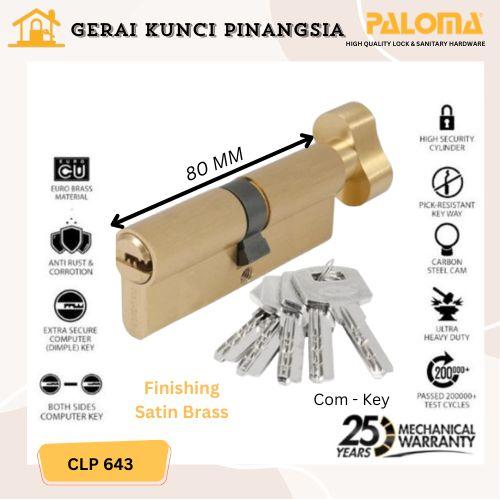 Jual Knob Cylinder PALOMA CLP 643 Deluxe KC - CK 80MM Computer Key ...