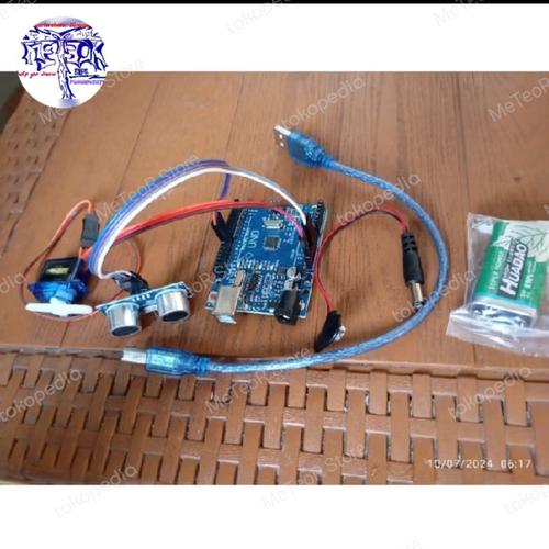 Jual tempat sampah otomatis pintar sensor ultrasonik Arduinoo uno ...