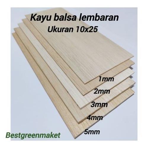 Jual kayu balsa lembaran untuk bahan maket diorama miniatur dan ...